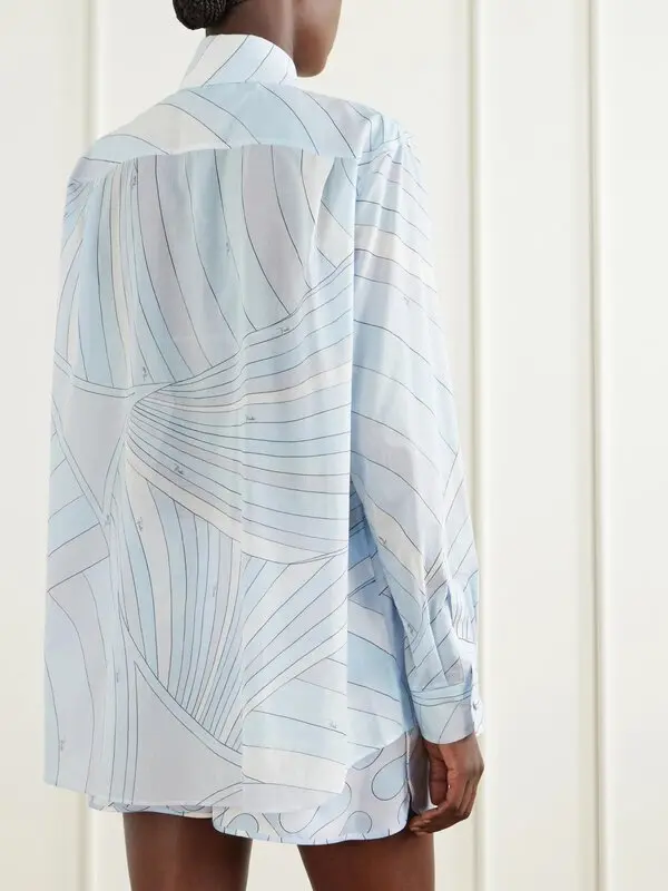 Emilio Pucci Iride Print Muslin Shirt