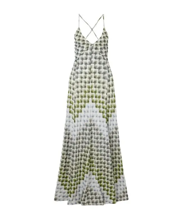 Missoni Metallic Crochet-knit Maxi Dress