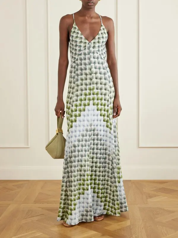 Missoni Metallic Crochet-knit Maxi Dress