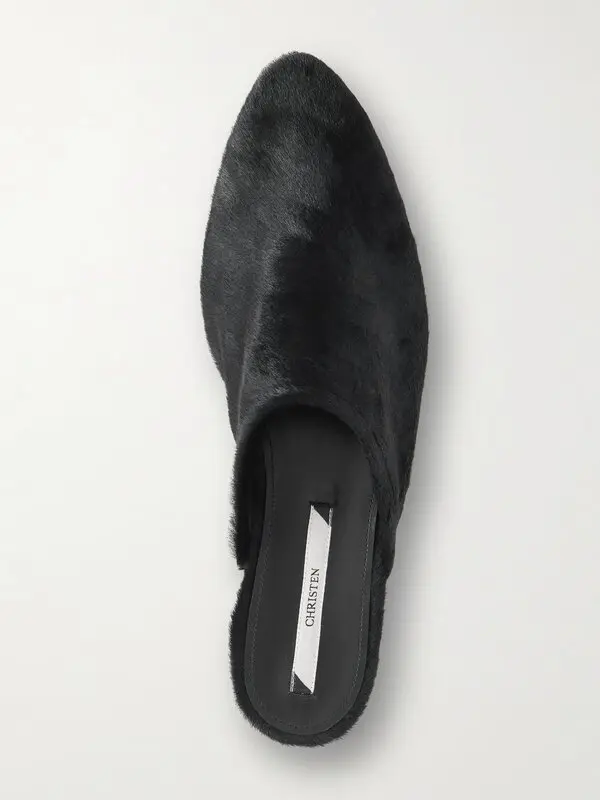 CHRISTEN Calf Hair Slip-ons