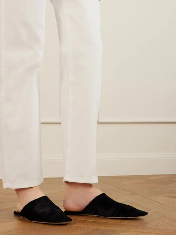 CHRISTEN Calf Hair Slip-ons