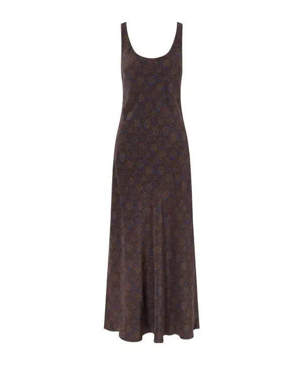 Matteau Printed Silk-crepe Maxi Dress