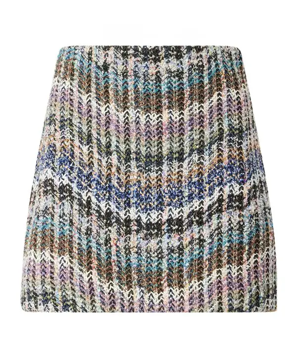 Missoni Striped Metallic Crochet-knit Mini Skirt