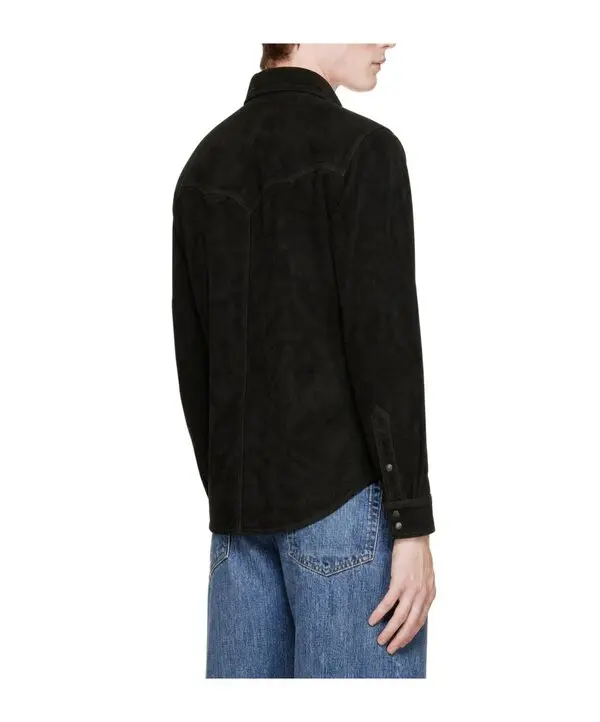 Ralph Lauren Paneled Suede Jacket