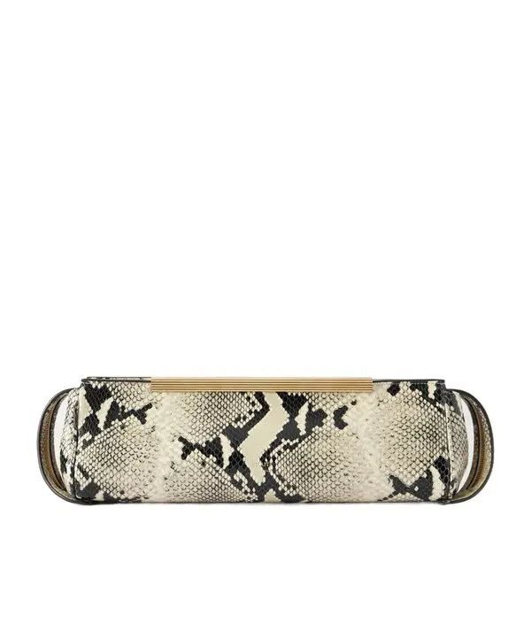 Khaite Minimalist Snake-print Clutch