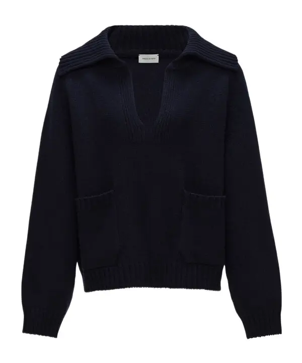 Magda Butrym Long-sleeved Sweater - Navy
