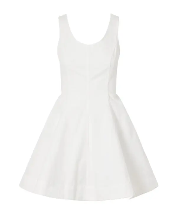 Brandon Maxwell Poppy Cotton-poplin Mini Dress