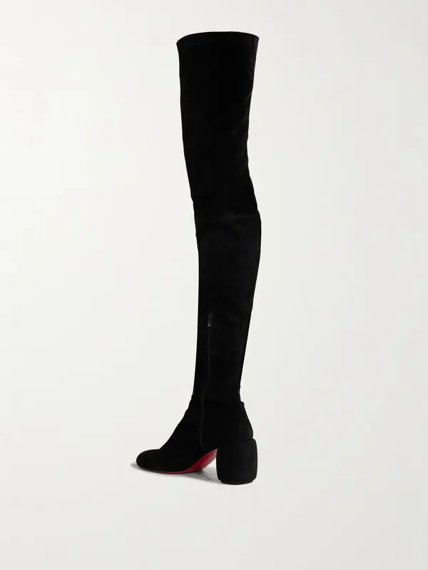 CHRISTIAN LOUBOUTIN Suede Over-the-knee Boots
