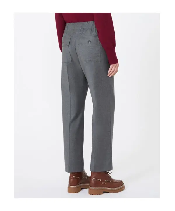 Max Mara Elasticated-waistband Tailored Trousers