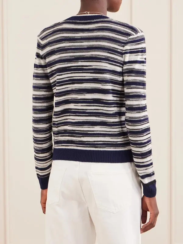 Missoni Striped Cashmere And Wool-blend Cardigan