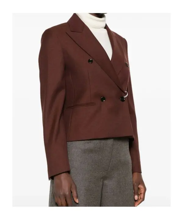 Max Mara Long-sleeve Blazer With Lapel Collar