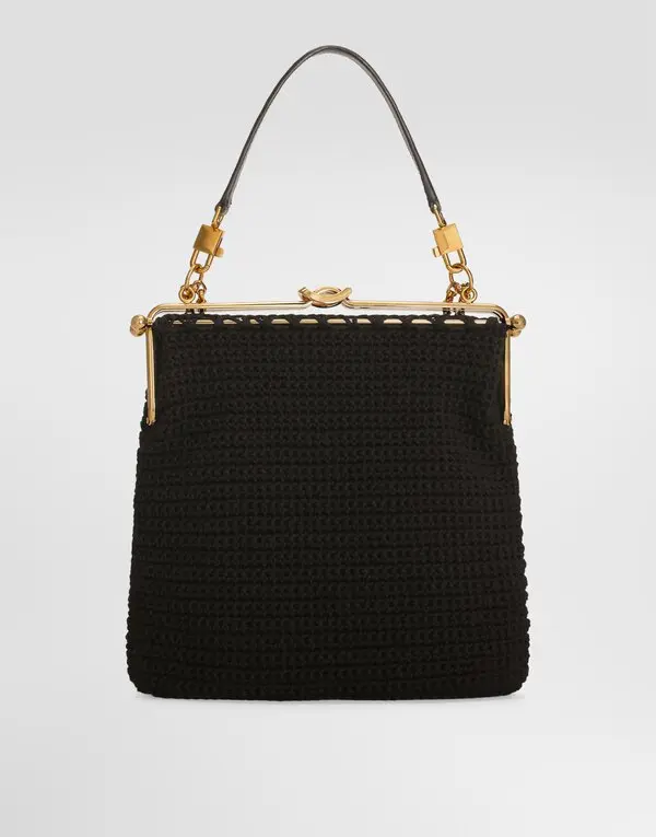 Dolce & Gabbana Dina Shoulder And Crossbody Bag In Crochet Cotton