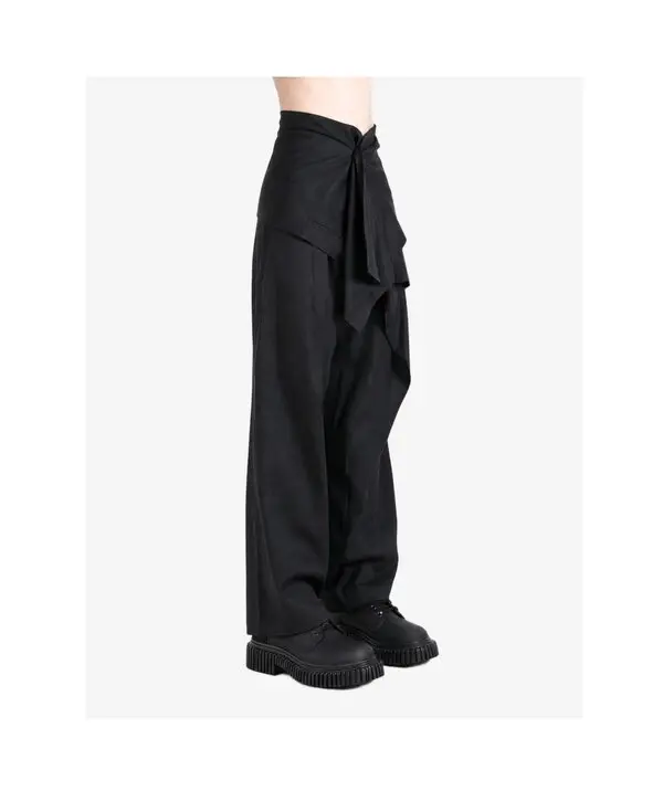 Issey Miyake High-waisted Casual Trousers
