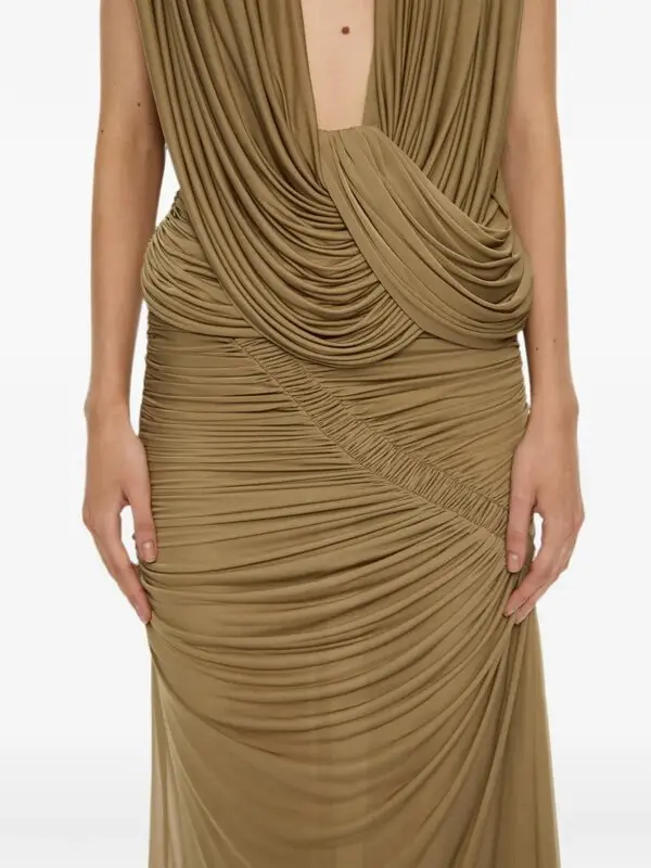 Christopher Esber Orion Ruched Midi Skirt