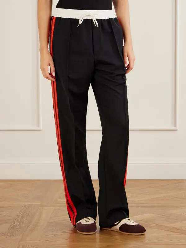 WALES BONNER Loose Striped Trousers