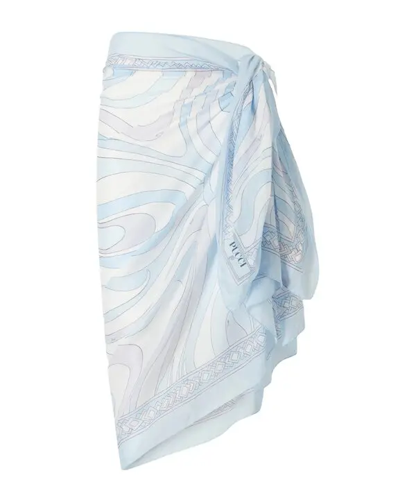 Emilio Pucci Printed Cotton-voile Pareo