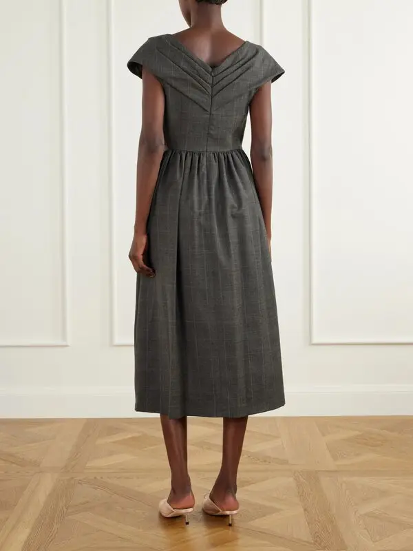 Simone Rocha Gathered Prince Midi Dress