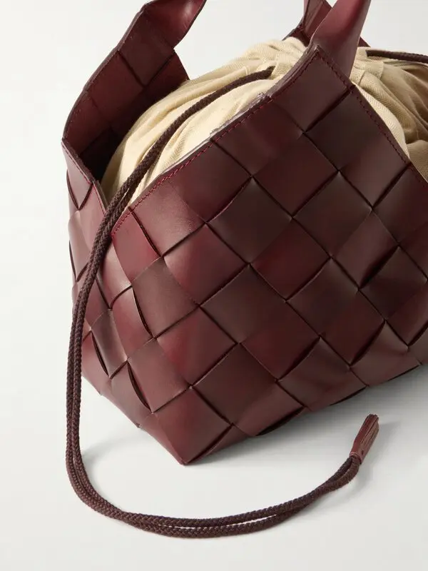 Dragon Diffusion Castello Woven Leather Shoulder Bag
