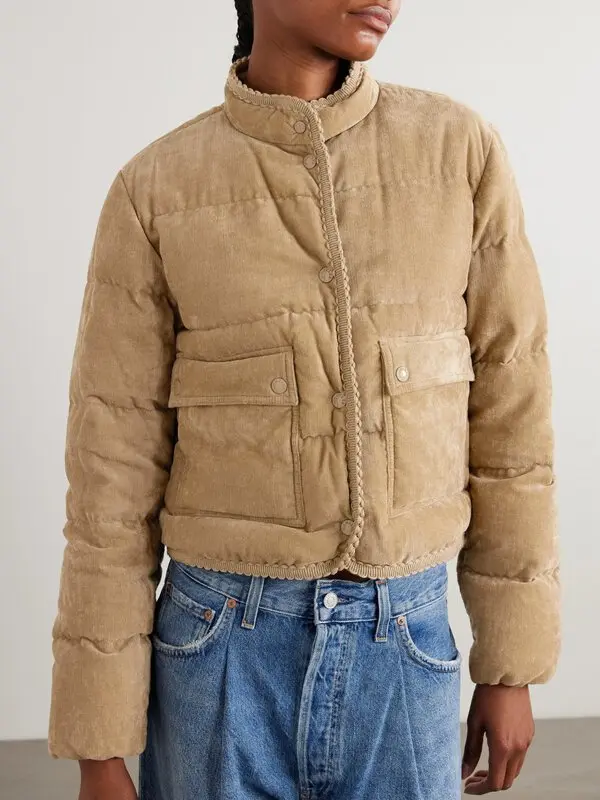 Moncler Essarts Ricrac-trimmed Quilted Down Jacket