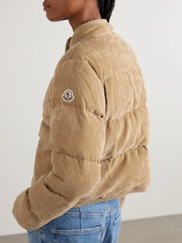 Moncler Essarts Ricrac-trimmed Quilted Down Jacket