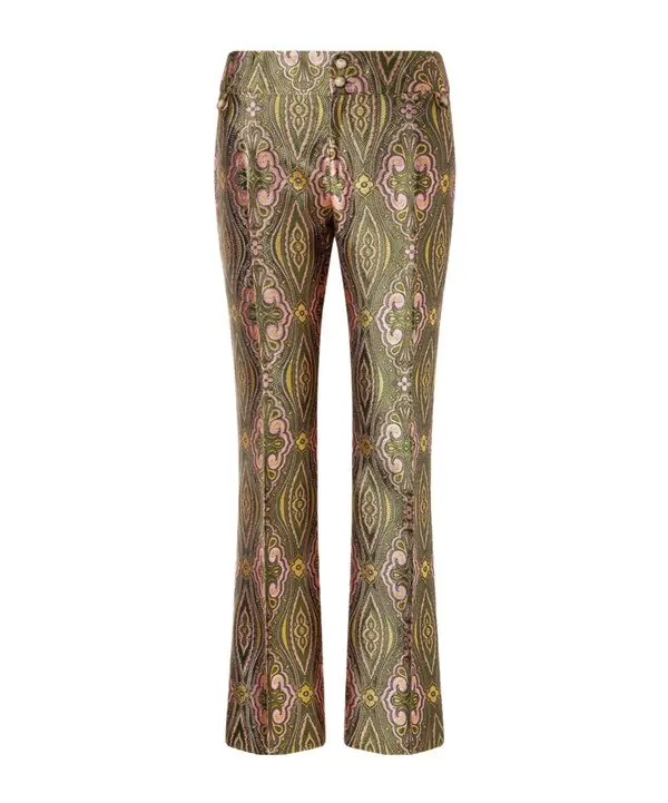 Etro Casual Straight-leg Pants - Green