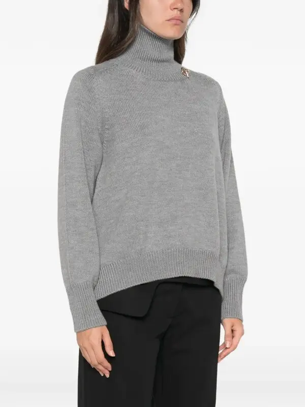 Fabiana Filippi Embellished High-neck Sweater