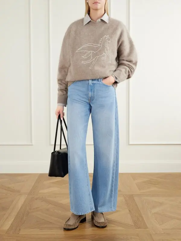 MOTHER Cashmere And Wool-blend Sweater