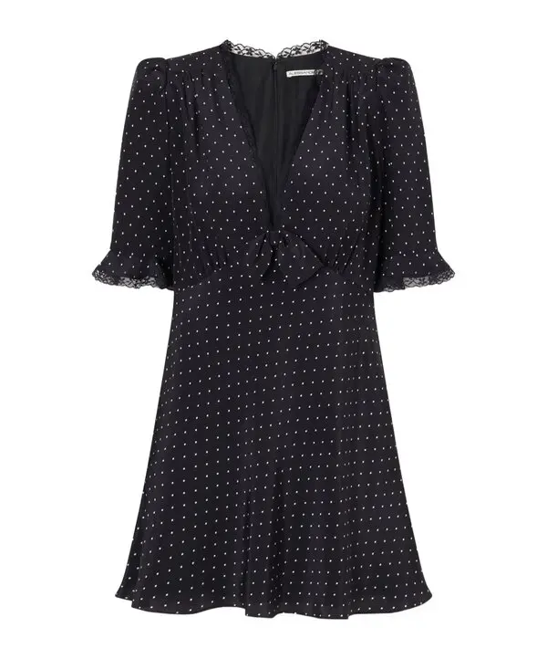Alessandra Rich Silk-satin Mini Dress