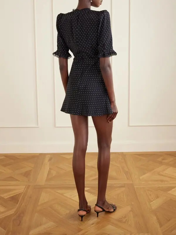 Alessandra Rich Silk-satin Mini Dress