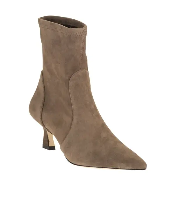 STUART WEITZMAN Vinnie Bootie 50 Suede Ankle Boots