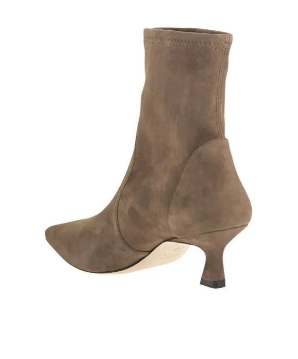 STUART WEITZMAN Vinnie Bootie 50 Suede Ankle Boots