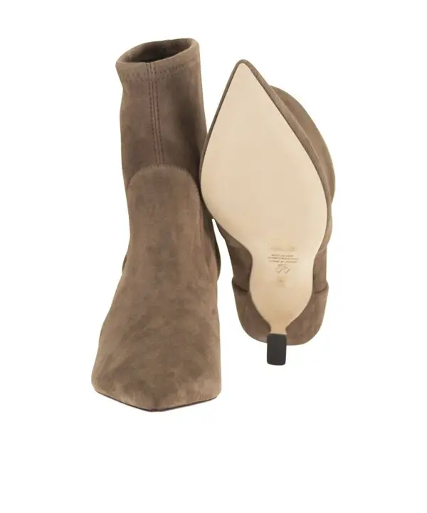 STUART WEITZMAN Vinnie Bootie 50 Suede Ankle Boots
