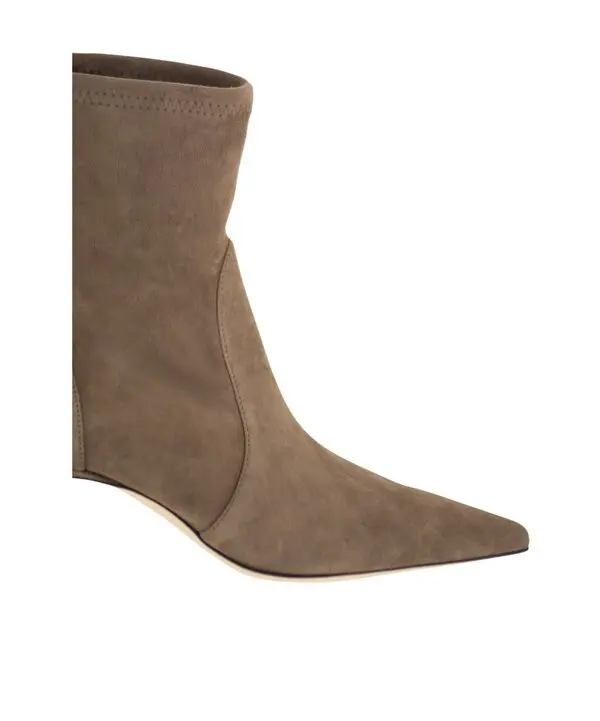 STUART WEITZMAN Vinnie Bootie 50 Suede Ankle Boots