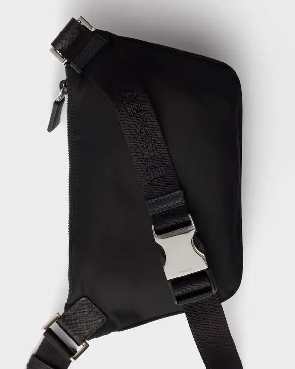 Prada Re-nylon And Saffiano Leather Shoulder Bag