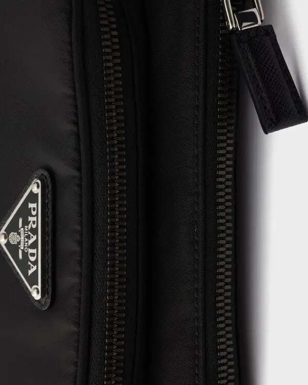 Prada Re-nylon And Saffiano Leather Shoulder Bag