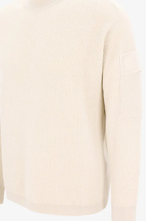C.P. COMPANY Crew-neck Pullover - Eggshell