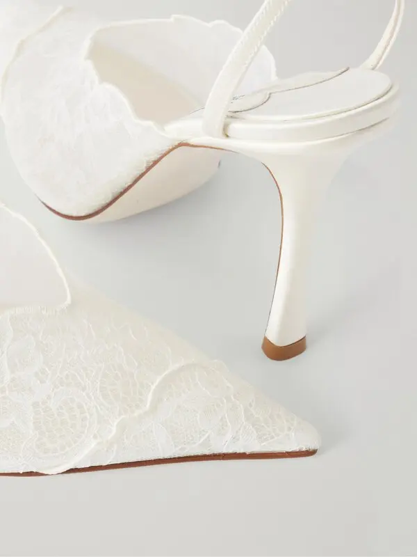 JIMMY CHOO Flower Lace High Heels