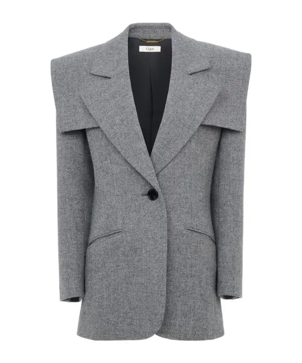 Chloé Structured Cape-detail Blazer