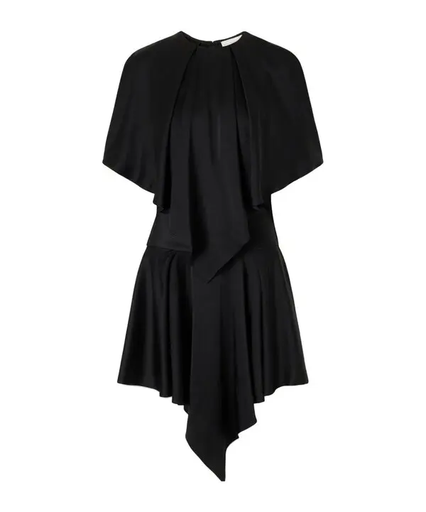 Stella McCartney Gathered Satin Mini Dress