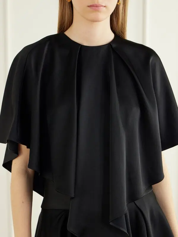 Stella McCartney Gathered Satin Mini Dress
