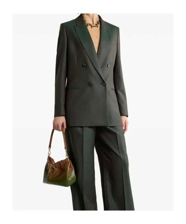 Etro Double-breasted Wool Jacquard Jacket With Paisley Motif