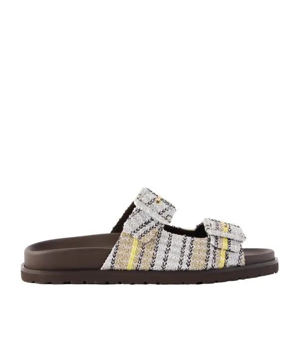 Missoni Clea Striped Woven Sandals