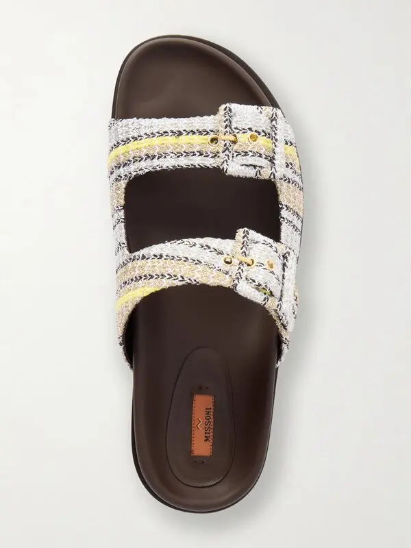 Missoni Clea Striped Woven Sandals