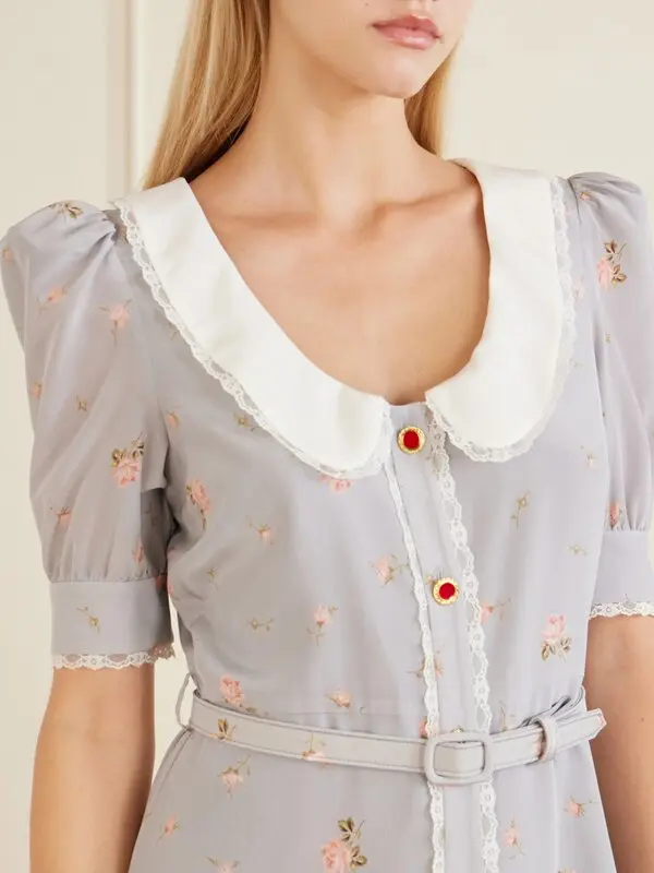 Alessandra Rich Chine Midi Dress