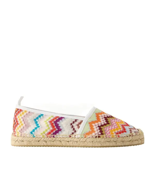 Missoni Elle Striped Woven Espadrilles