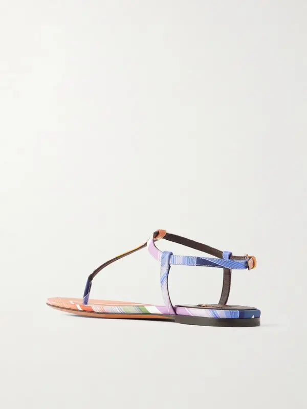 Missoni Leen Striped Twill Sandals - Multicolor