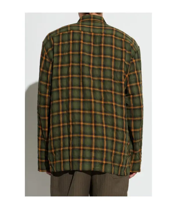 SONG FOR THE MUTE Plaid Long-sleeved Shirt