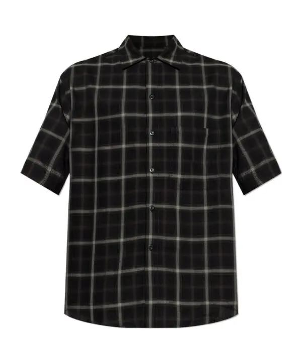 SONG FOR THE MUTE Plaid Short-sleeved Shirt