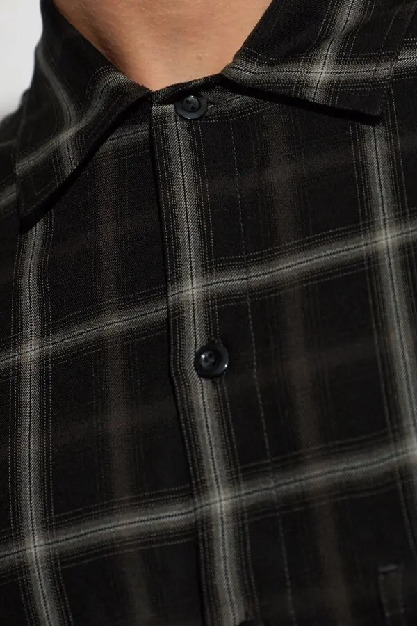 SONG FOR THE MUTE Plaid Short-sleeved Shirt