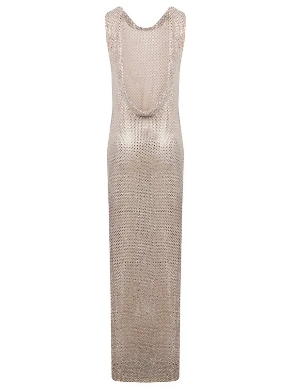 SELF-PORTRAIT Simple Sequin Maxi Dress